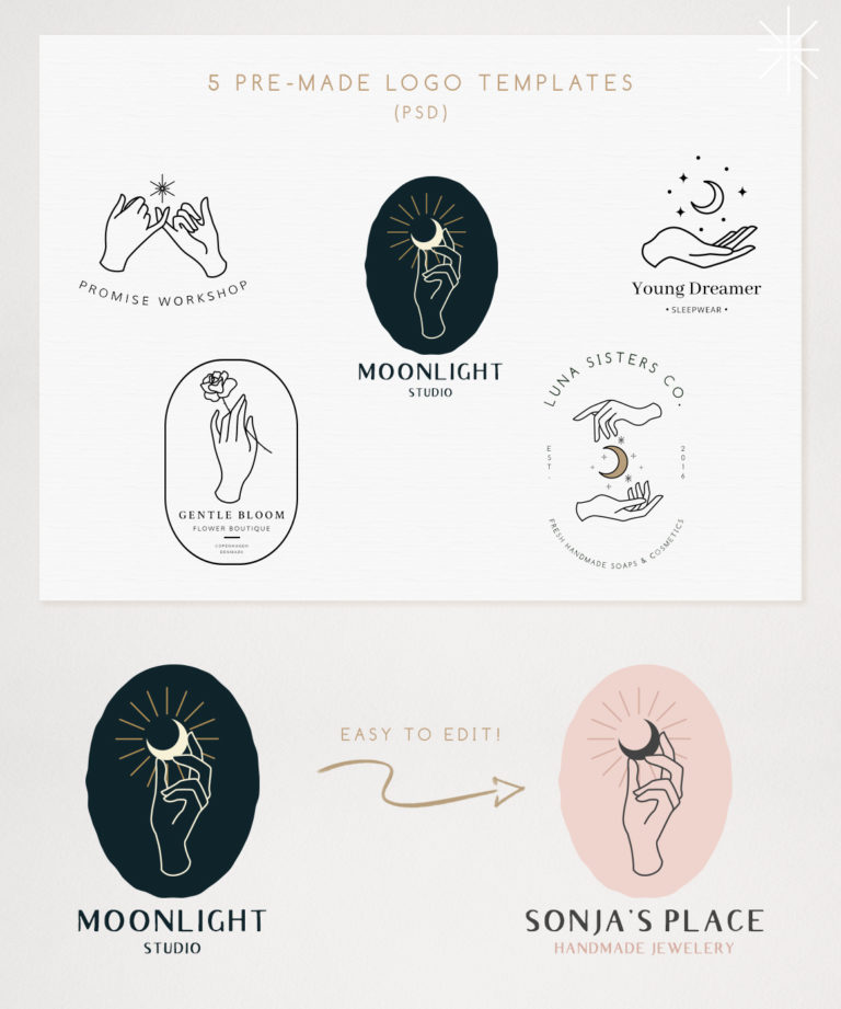 Logo Designer Bundle - pre-made vectors, templates, and images for logo ...