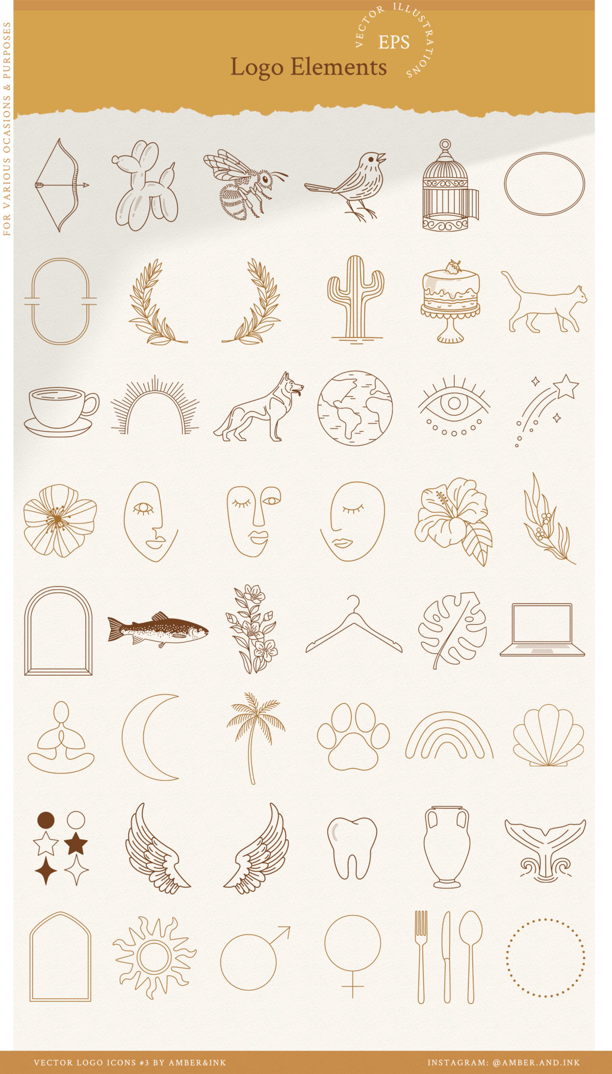 Logo Design Elements - Elegant Logo Graphics for Your Branding